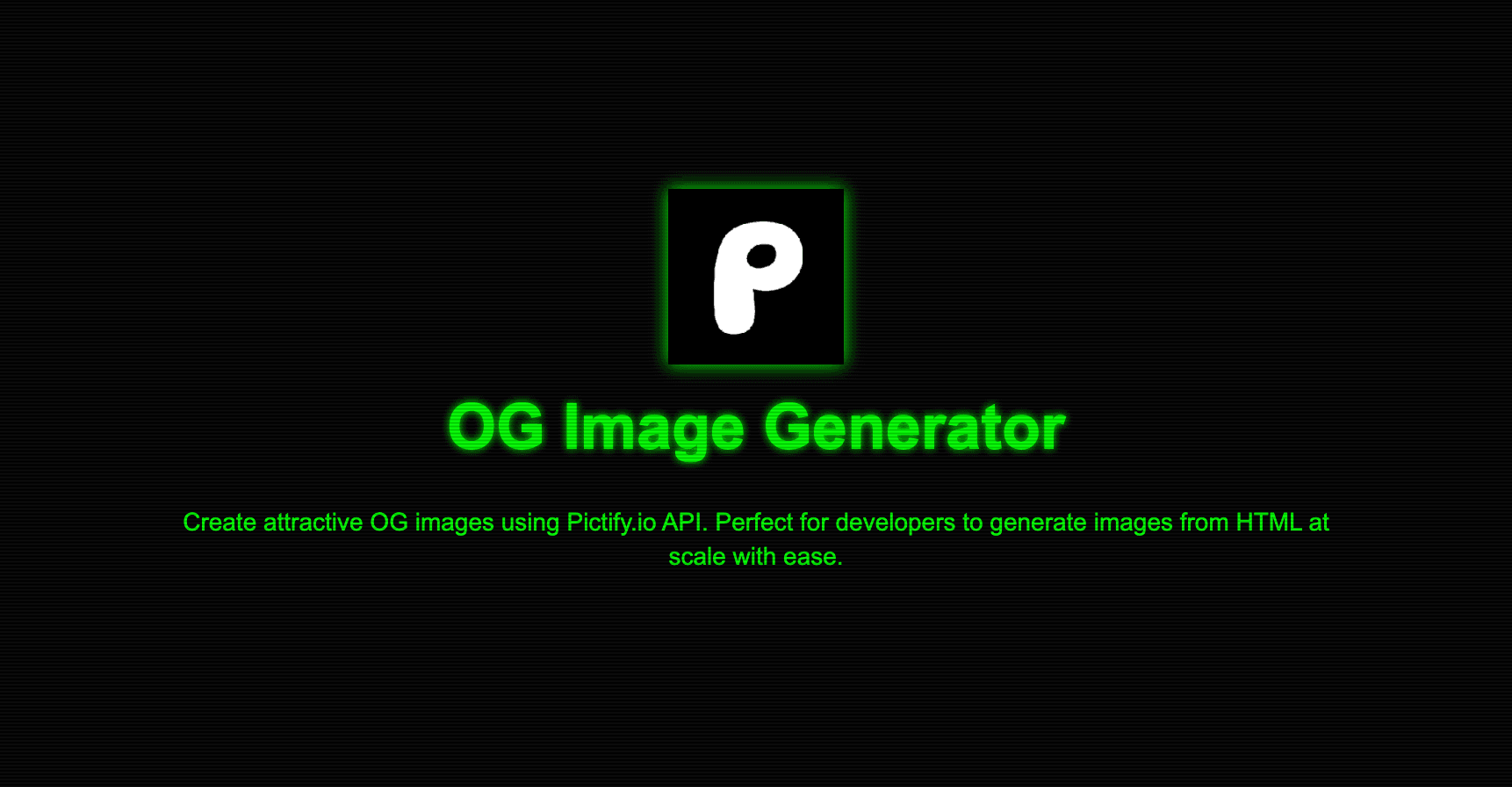 Free OG Image Generator: Create Custom Open Graph Images | Pictify.io
